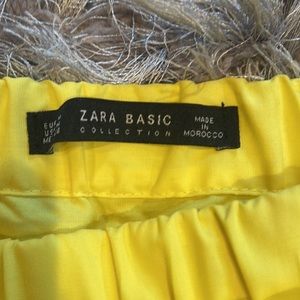 Zara | Tops | Nwot Zara Yellow Off Shoulder Top | Poshmark